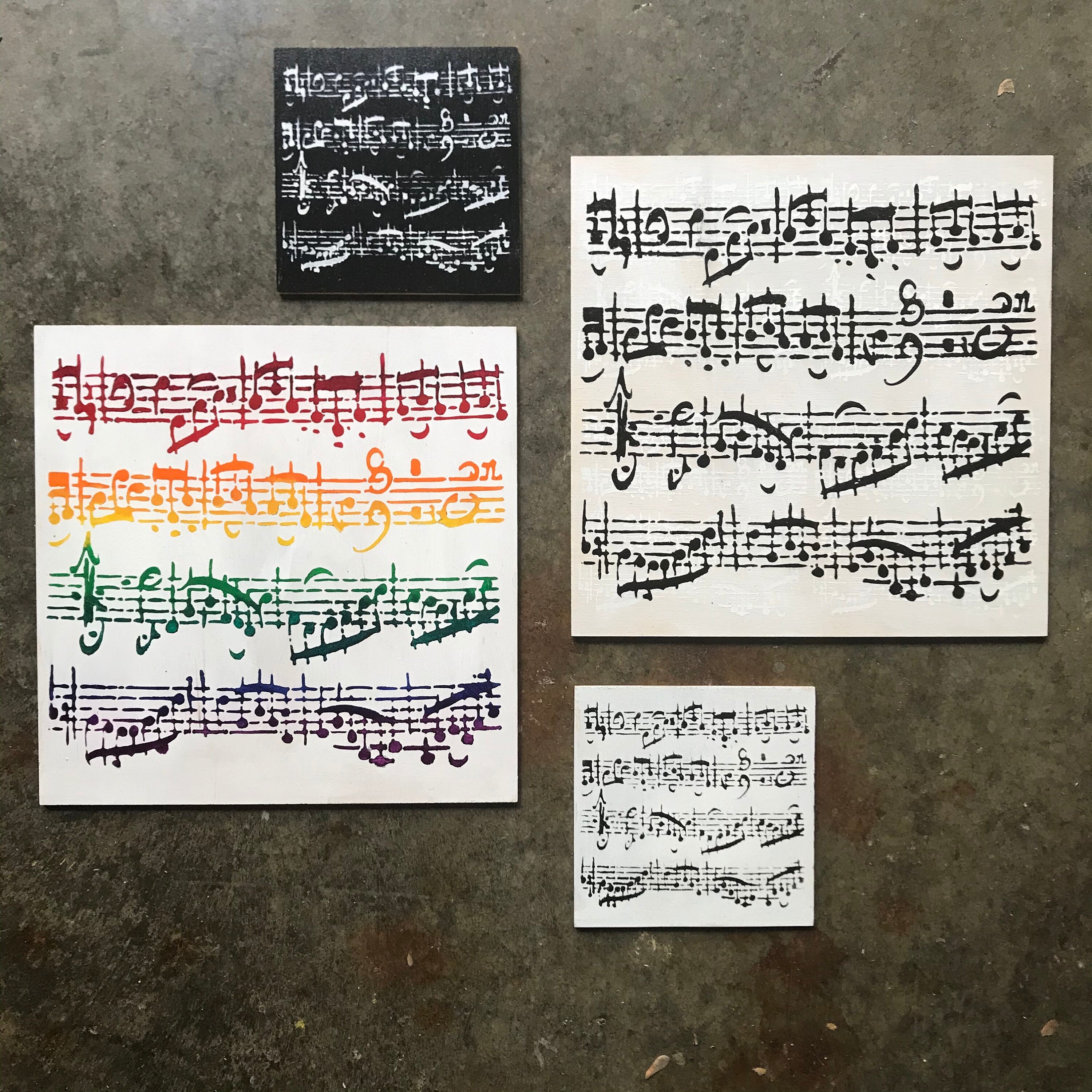 Puzzle - Music Lover Rainbow Jigsaw Puzzle With Puzzle Board / Abstract ...
