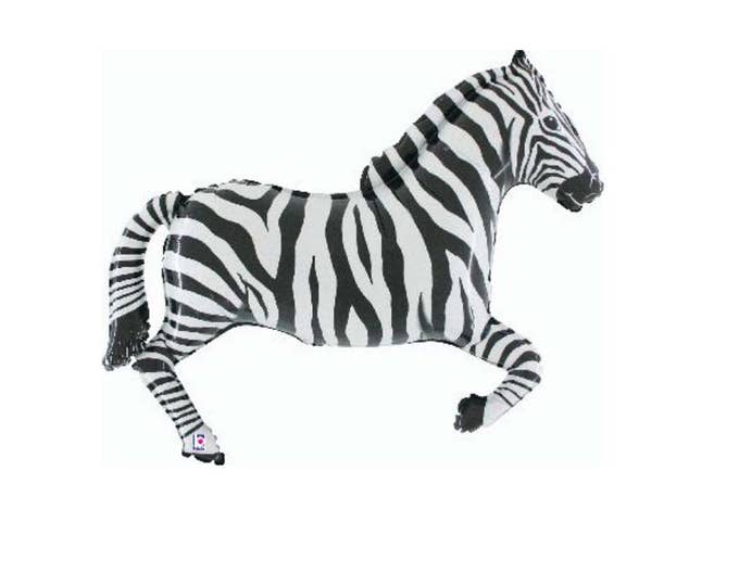 Zebra Balloon 43, Safari Party Balloons, Children's Party, Animal ...