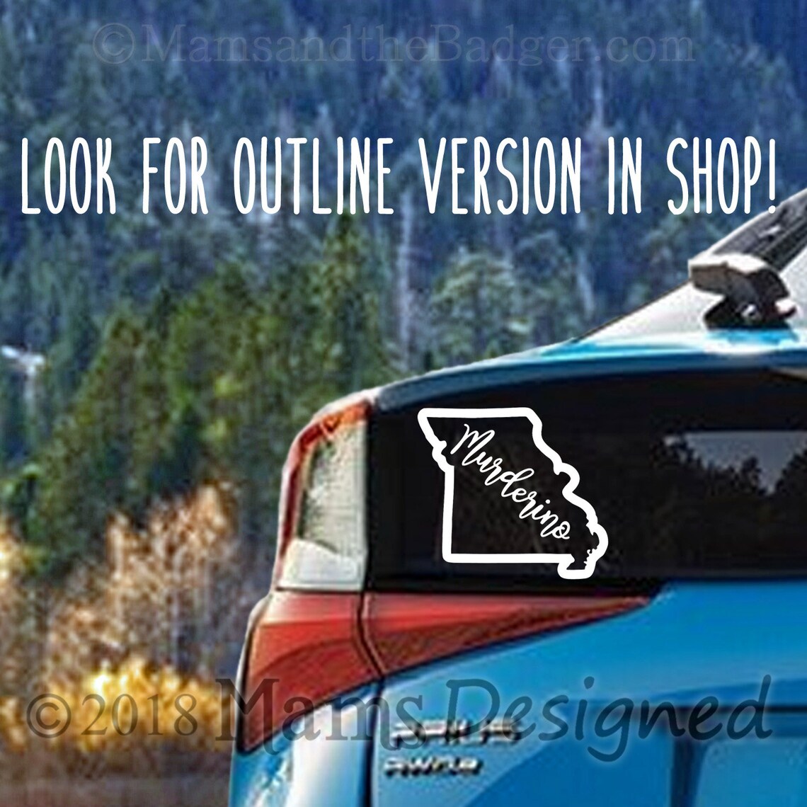 Murderino Decal MFM State Car Decal My Favorite Murder | Etsy