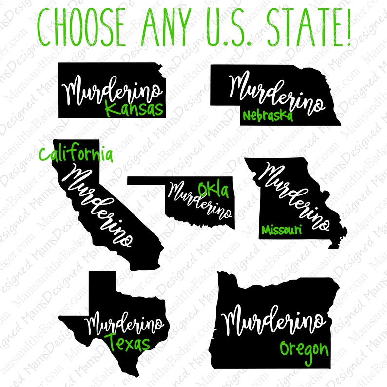 Murderino Decal MFM State Car Decal My Favorite Murder | Etsy