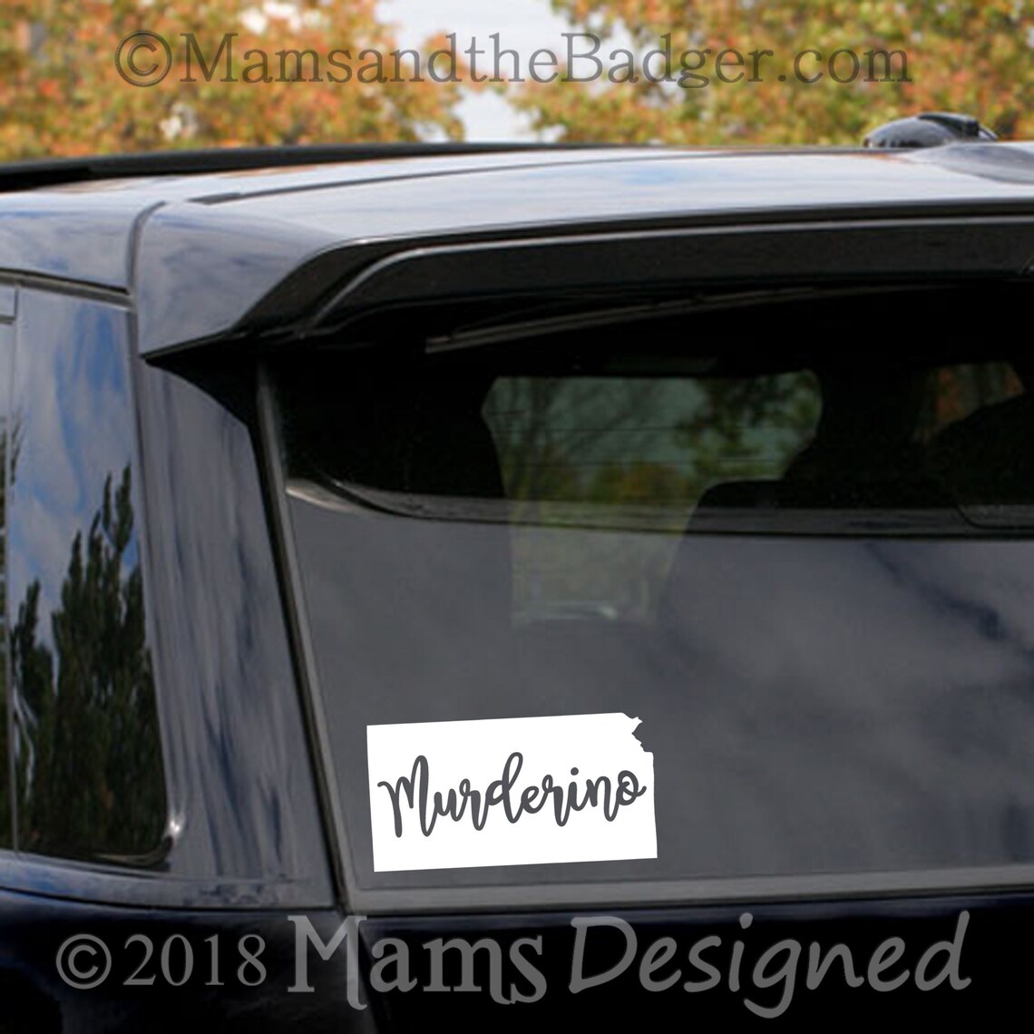 Murderino Decal MFM State Car Decal My Favorite Murder | Etsy