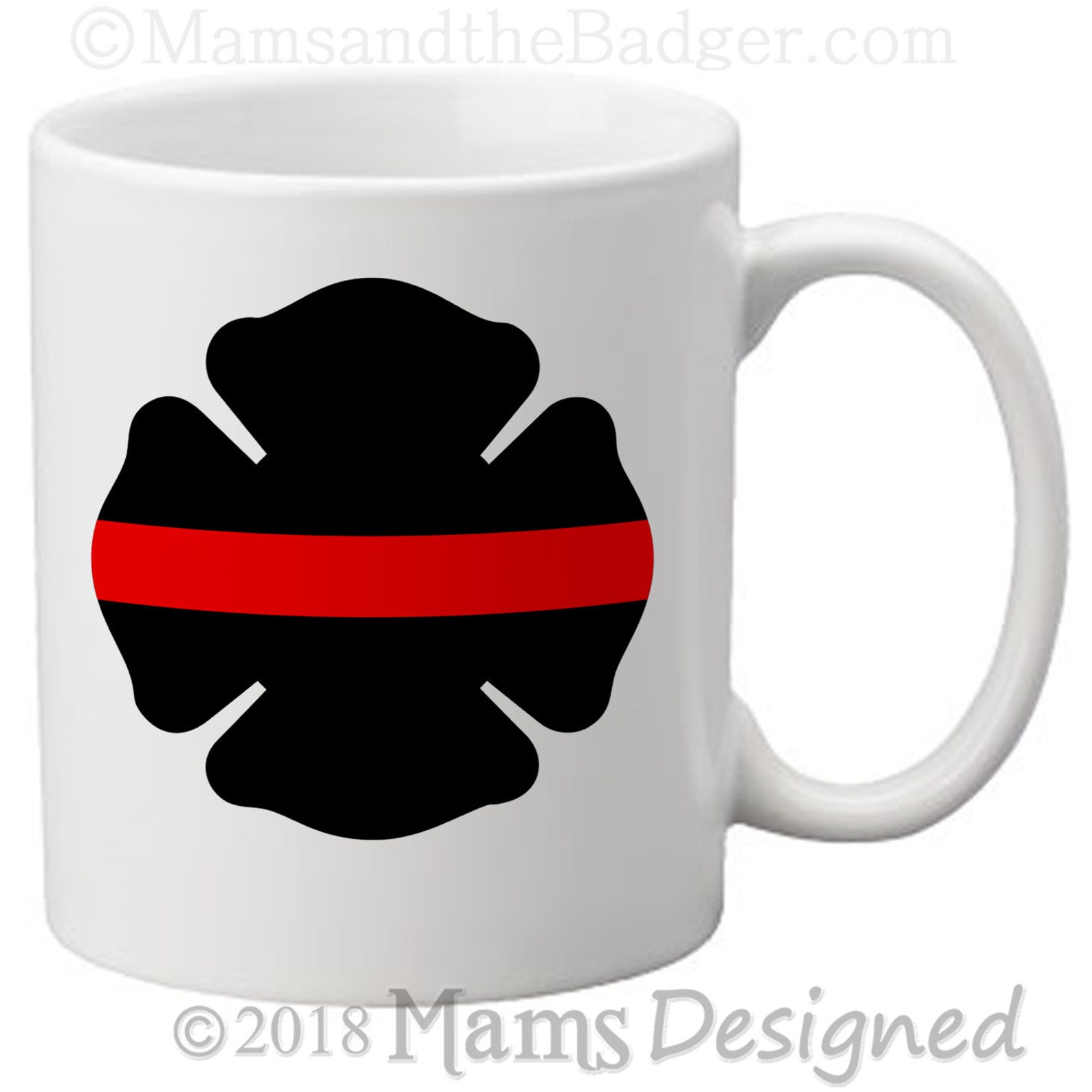 Firefighter Decal, Thin Red Line Badge, Fireman Wife Love, Fire Fighter ...