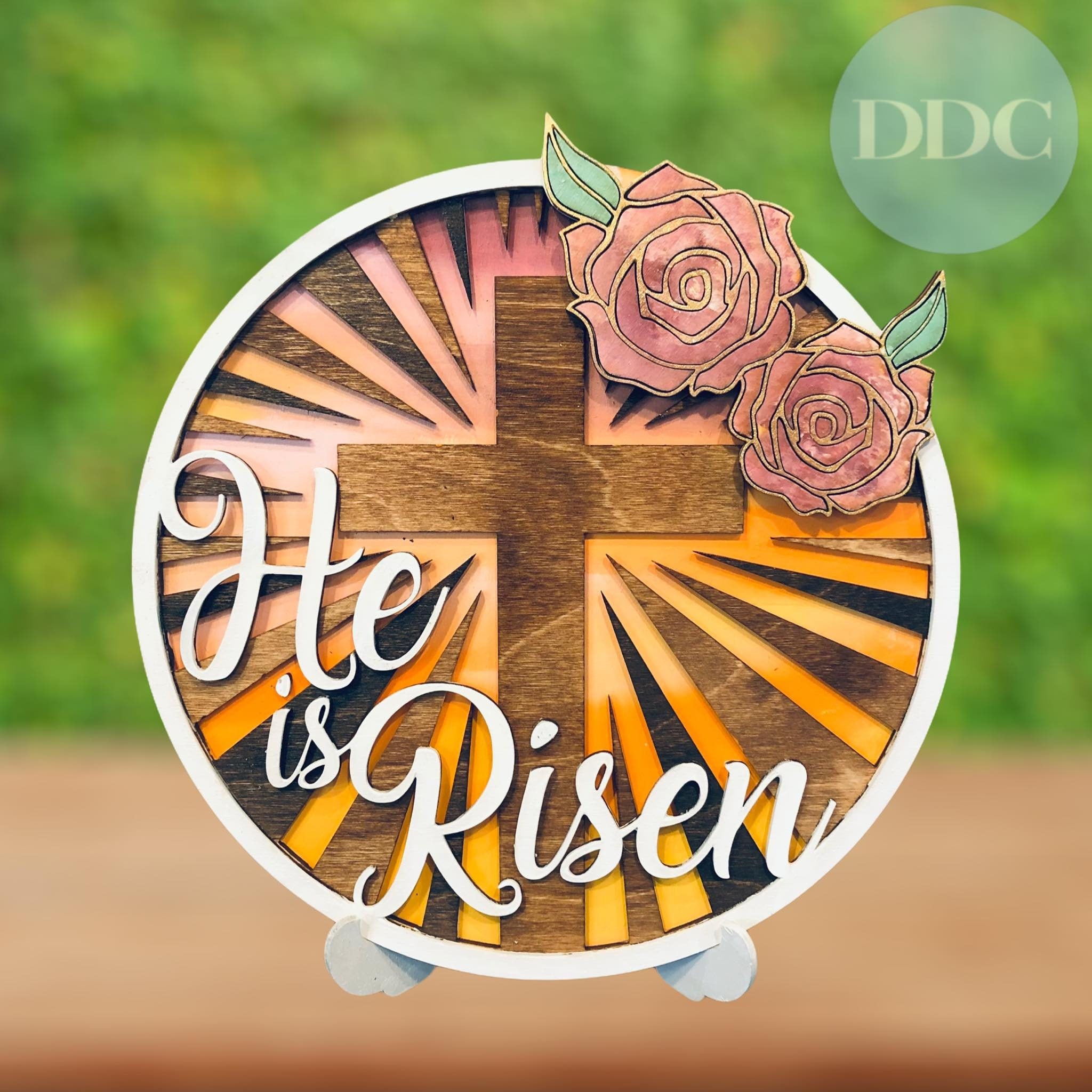 HE is RISEN - 3-layer Laser Cut Sign - Digital Download - SVG ...