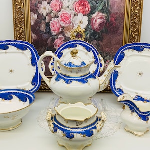 Samuel Alcock Neo Rococo Shape Tea Service Circa 1835 - Etsy