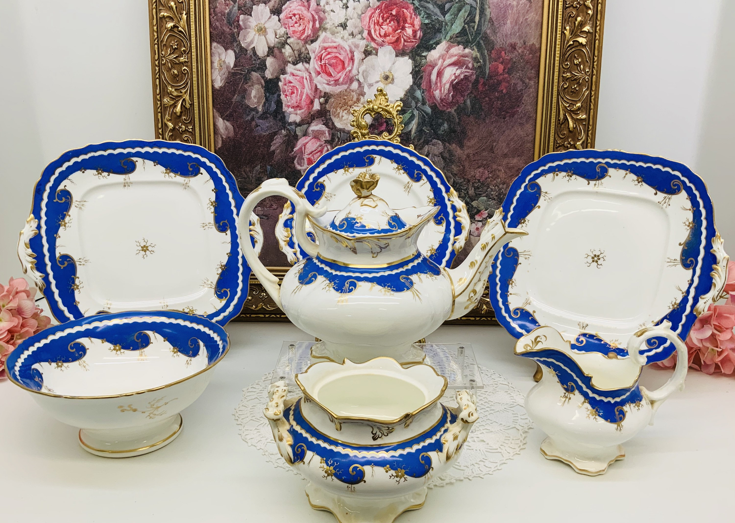 Samuel Alcock Neo Rococo Shape Tea Service Circa 1835 | Etsy Canada