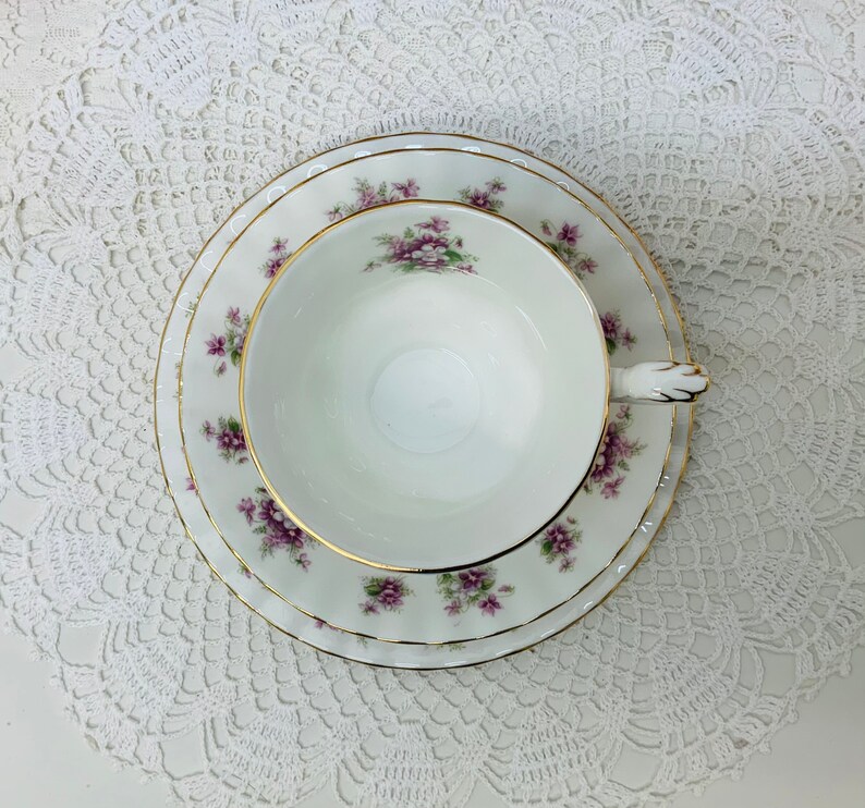 Royal Albert Sweet Violets 4 Pcs Dinner Set Circa 1966-2001. | Etsy