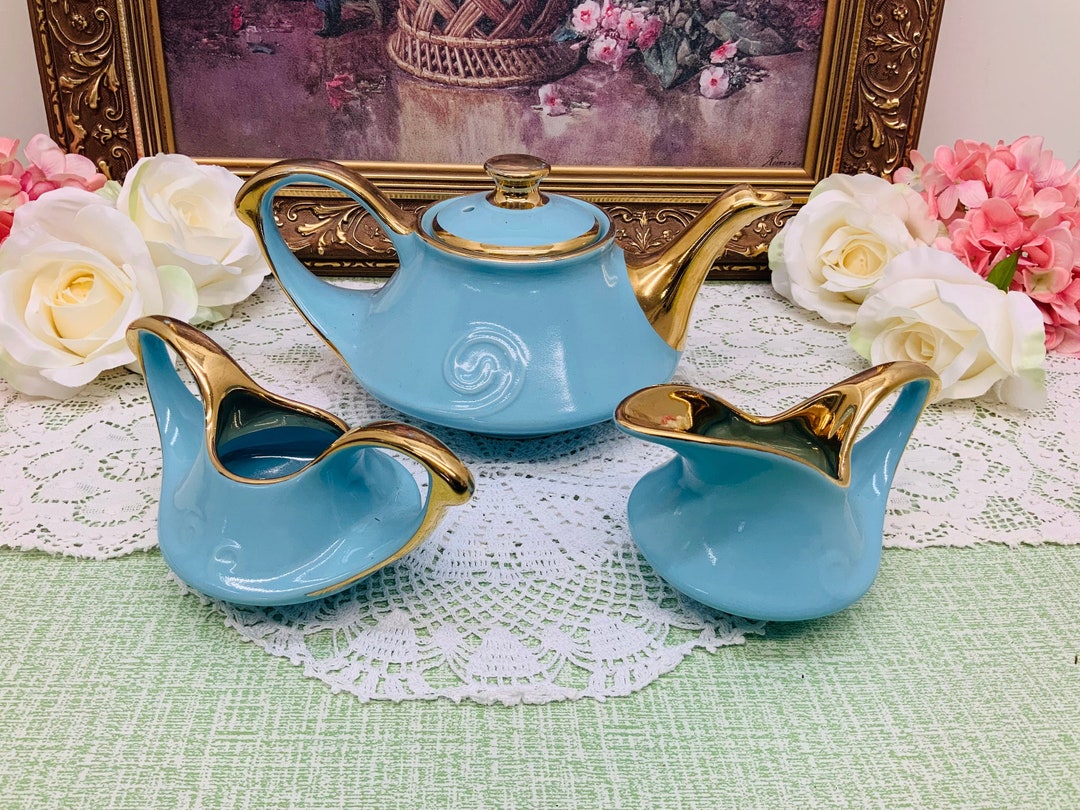 Pearl Teapot With Cream and Sugar - Etsy