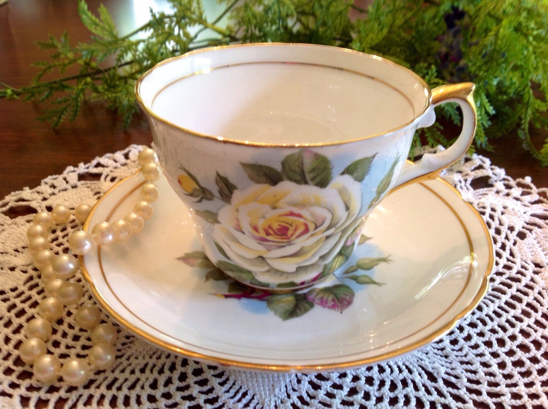 Regency Teacup and Saucer - Etsy