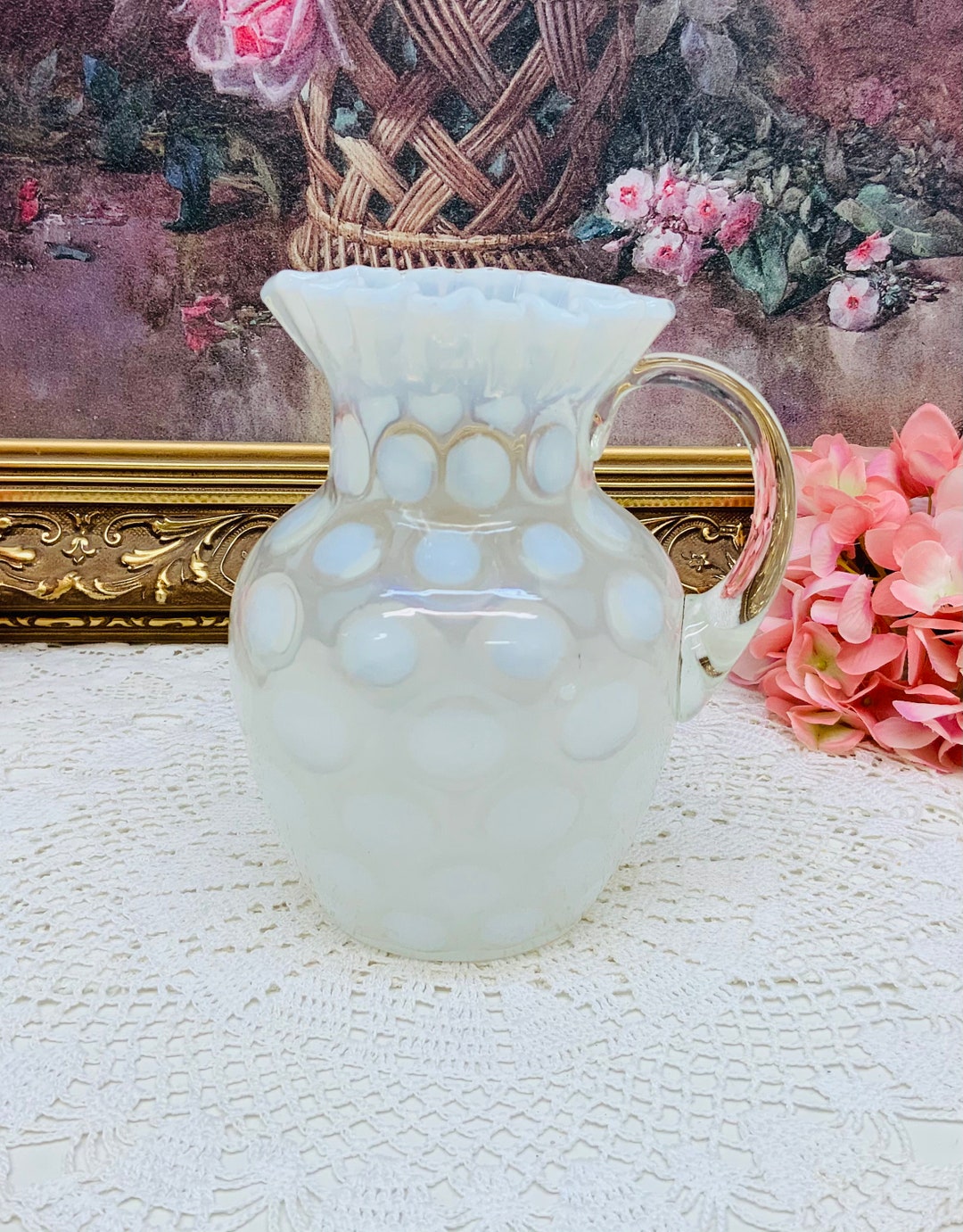 Northwood Coin Spot Jug. - Etsy