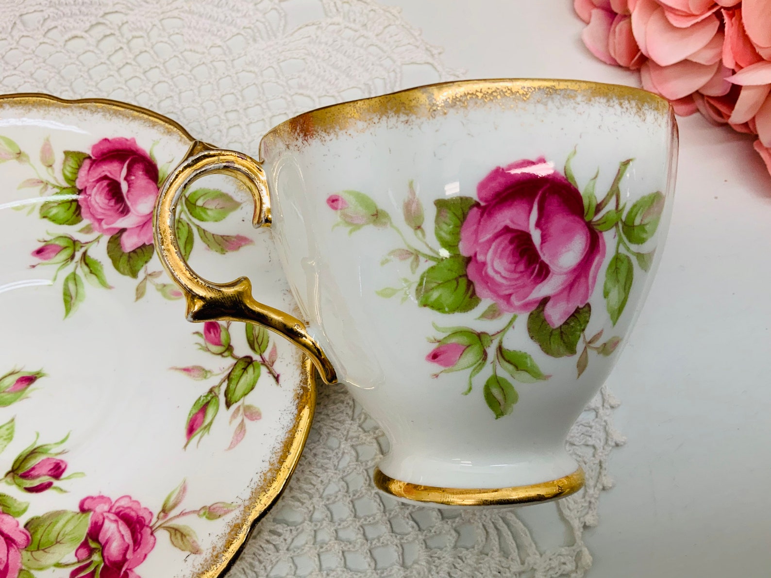 Royal Stuart Teacup and Saucer. - Etsy Canada