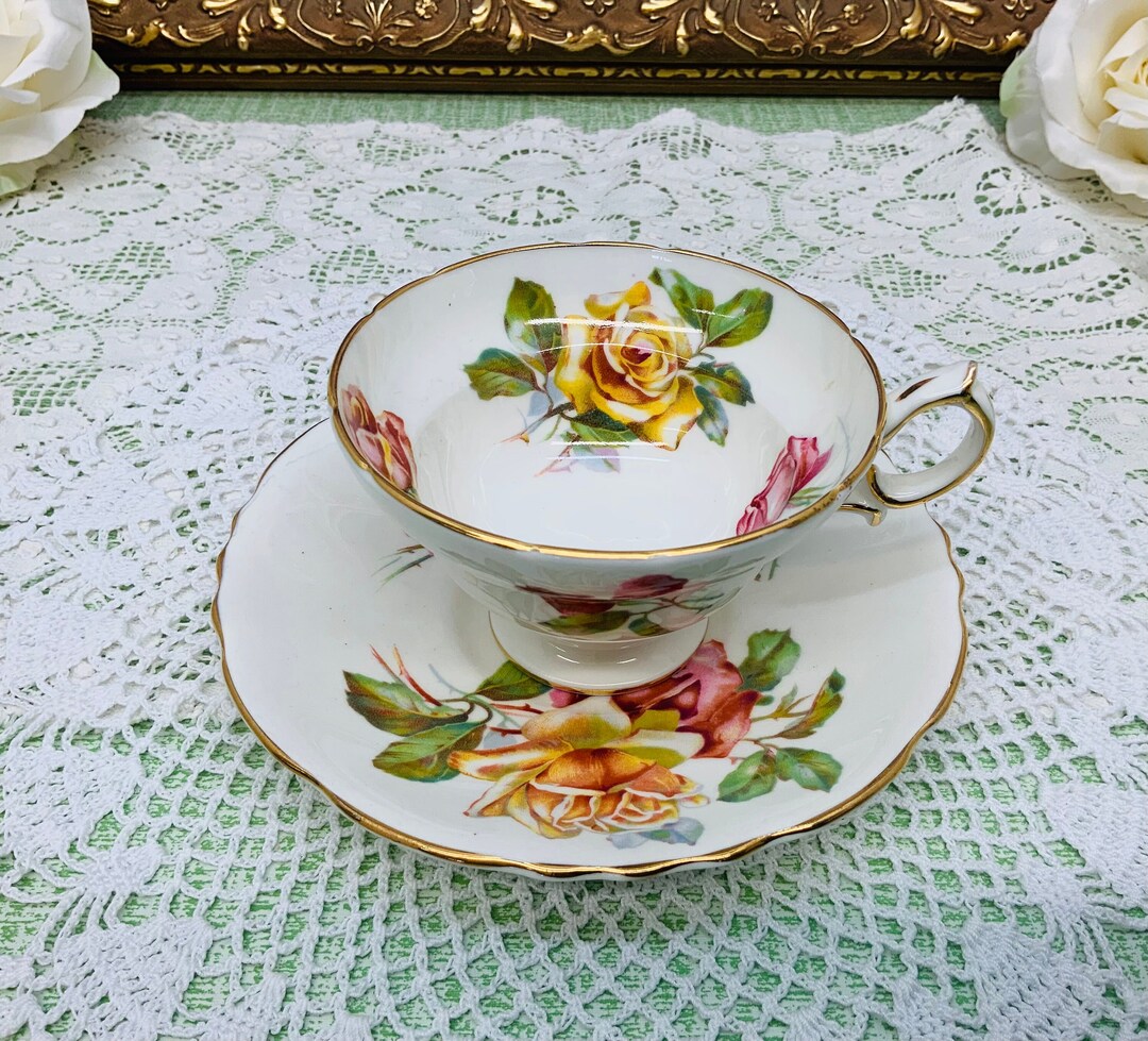 Hammersley Morgan Rose Teacup and Saucer Circa 1930’s. - Etsy
