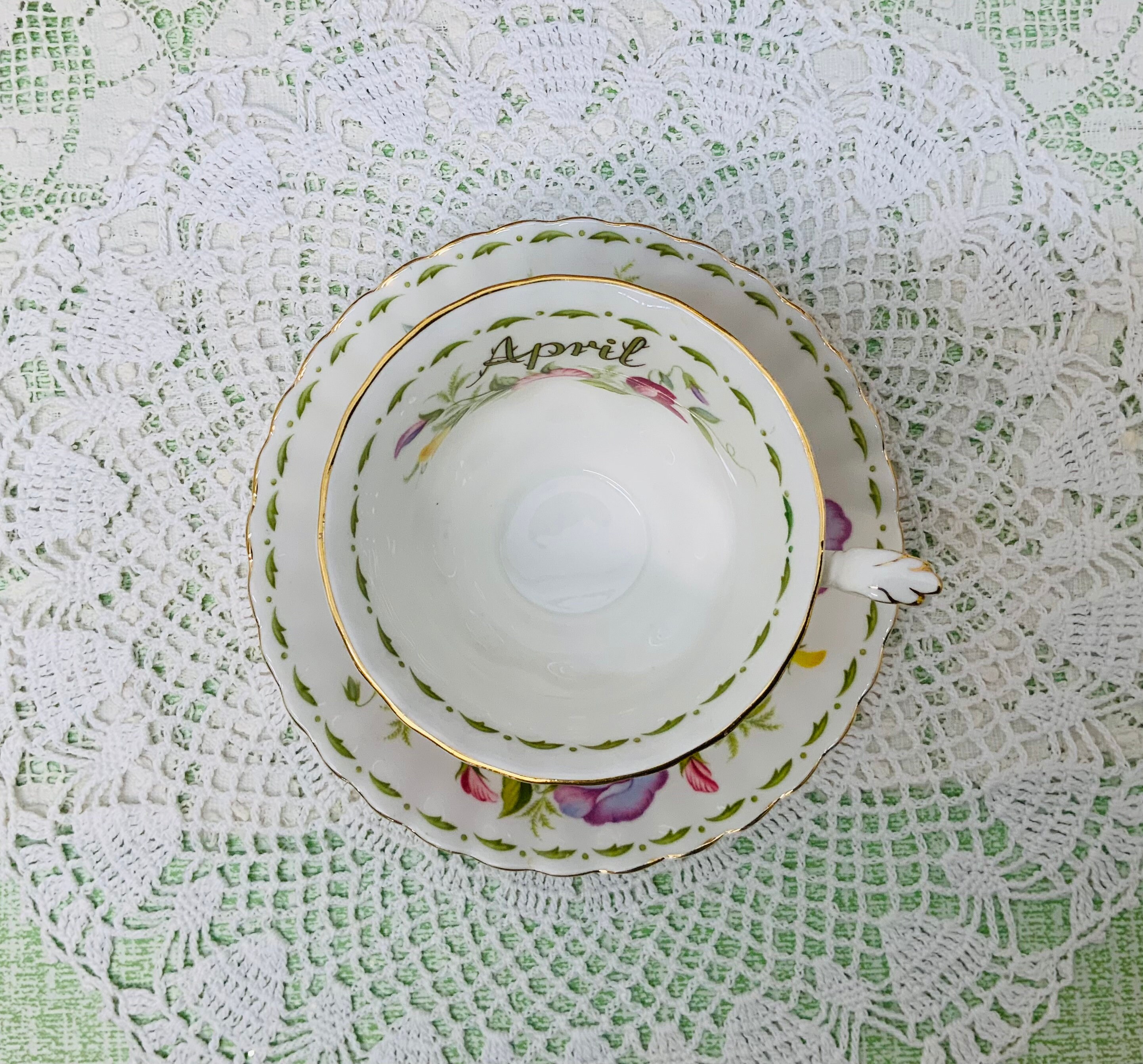 Royal Albert Flower of the Month april Teacup and Saucer - Etsy