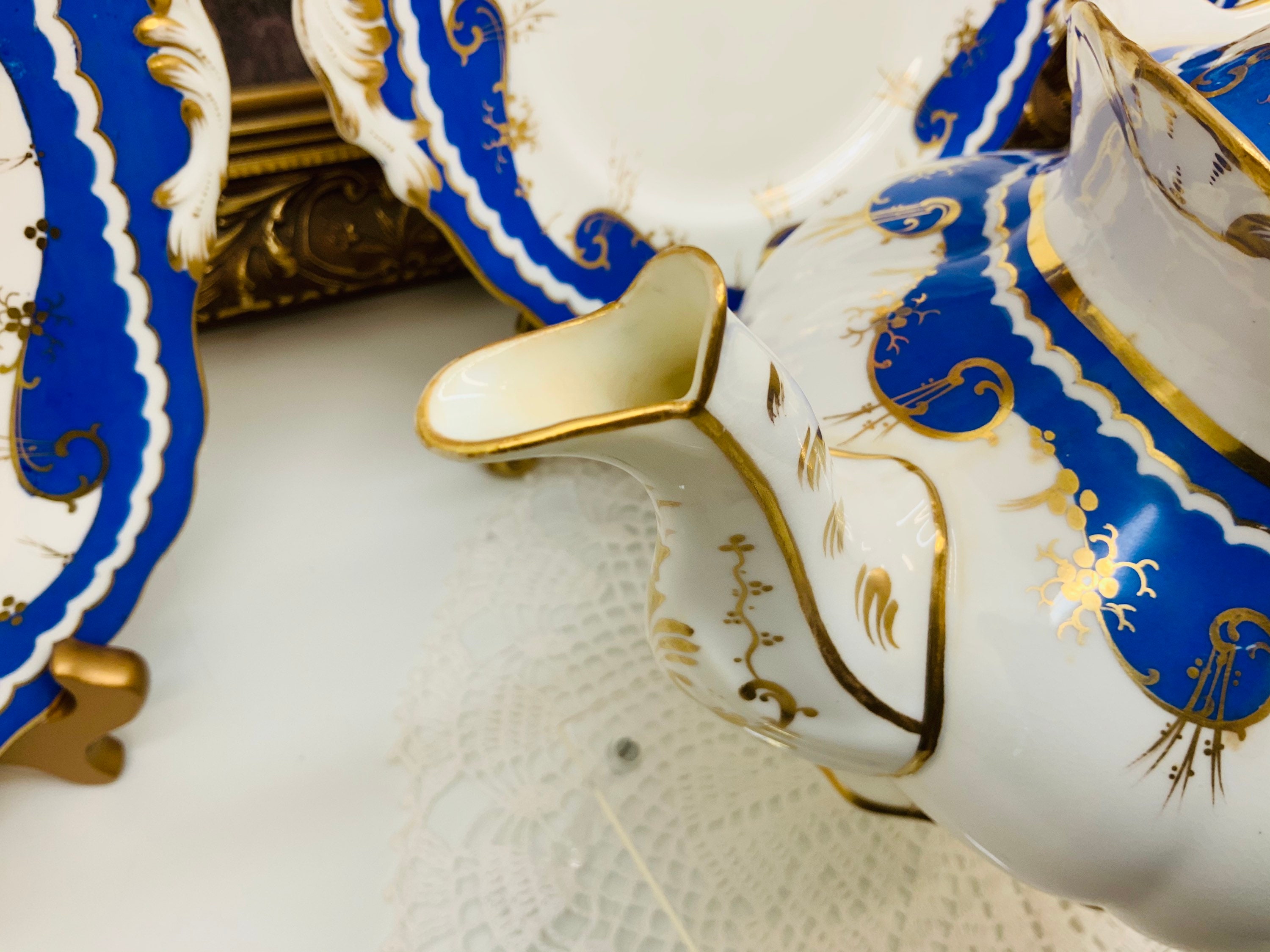 Samuel Alcock Neo Rococo Shape Tea Service Circa 1835 | Etsy Canada