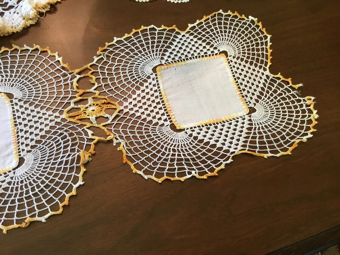 Set of Three Hand Made Doilies - Etsy