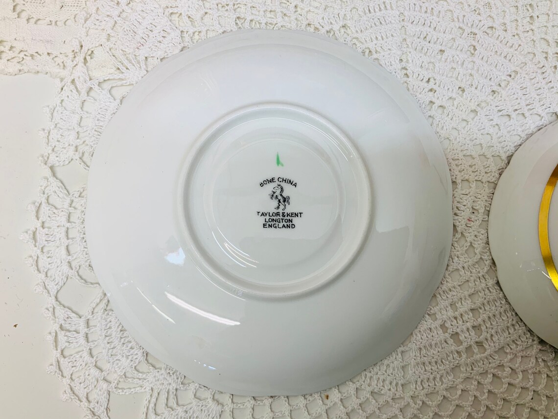 Taylor and Kent cabbage roses teacup and saucer circa 1939. | Etsy