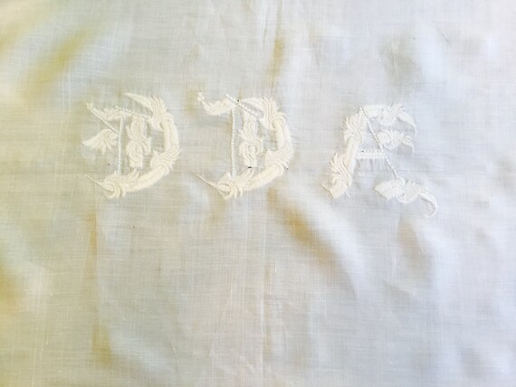 Mens monogrammed handkerchief - Gem