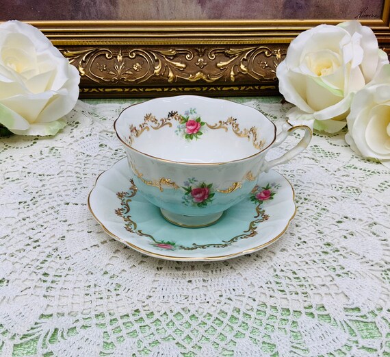 Fine Art Ceramics As is Royal Albert blue “Invitation series” tea cup ...