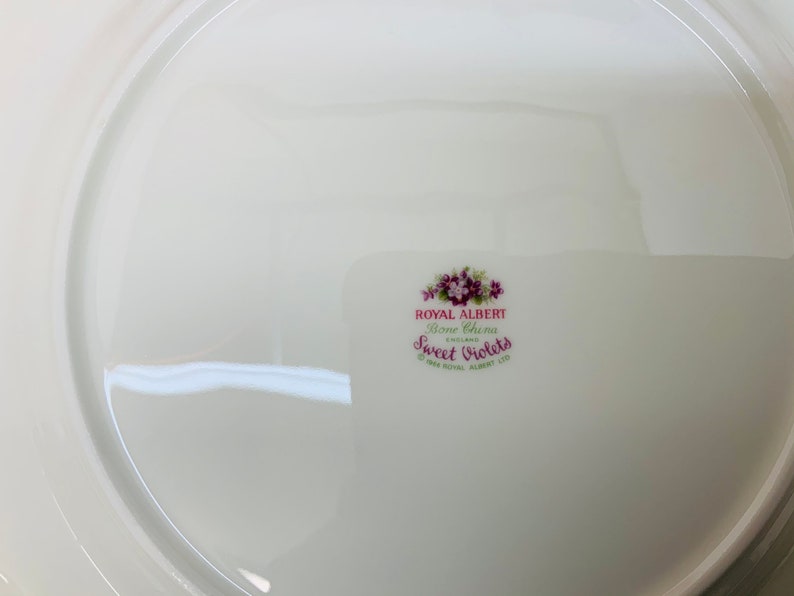 Royal Albert Sweet Violets 4 Pcs Dinner Set Circa 1966-2001. | Etsy
