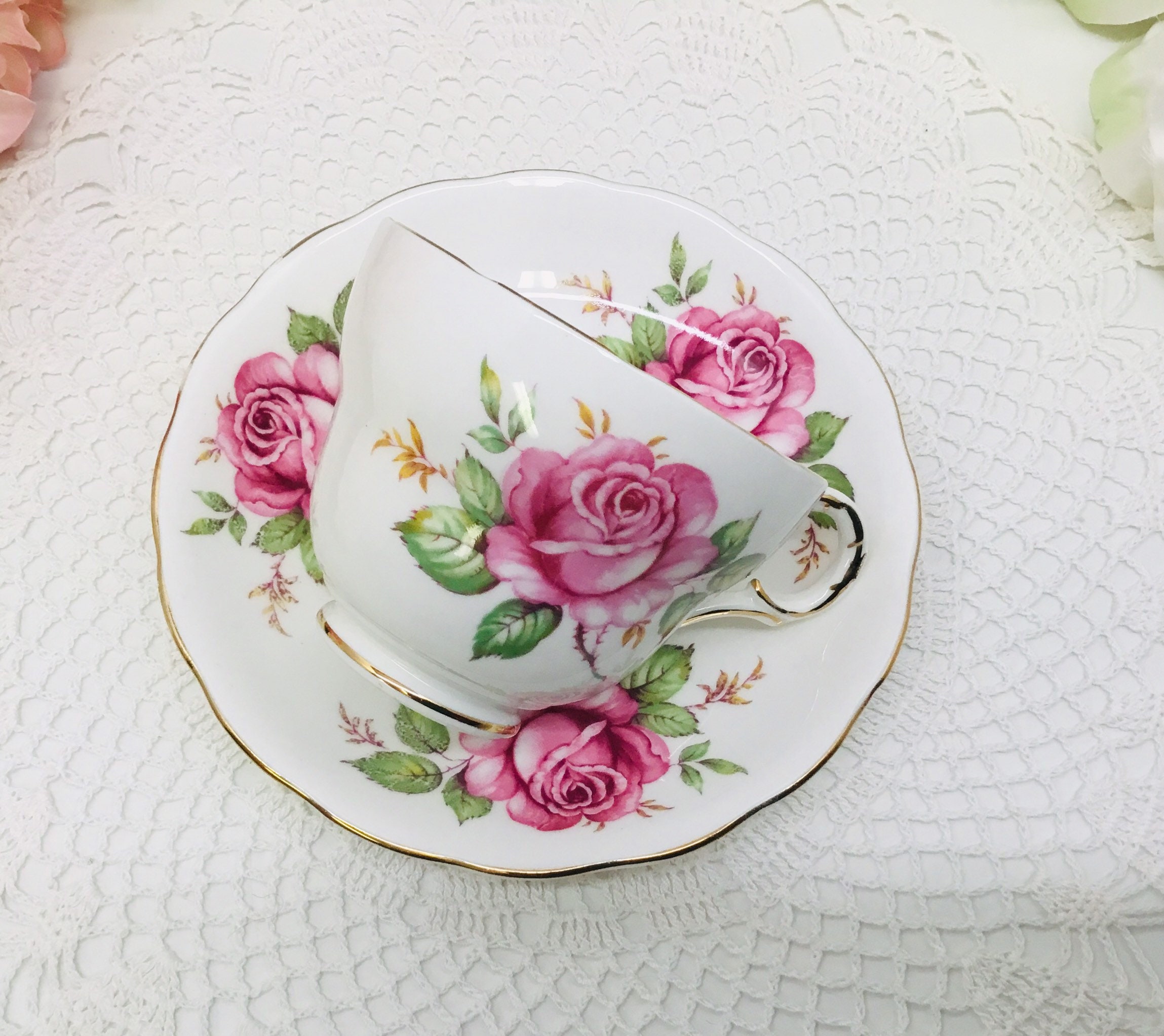 Melba China Teacup and Saucer. - Etsy