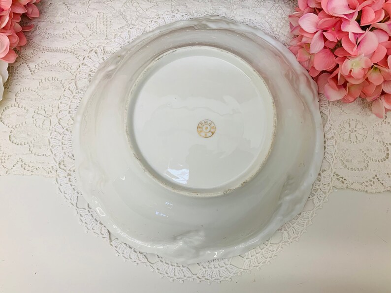 Vintage German Made Cabbage Roses Bowl - Etsy