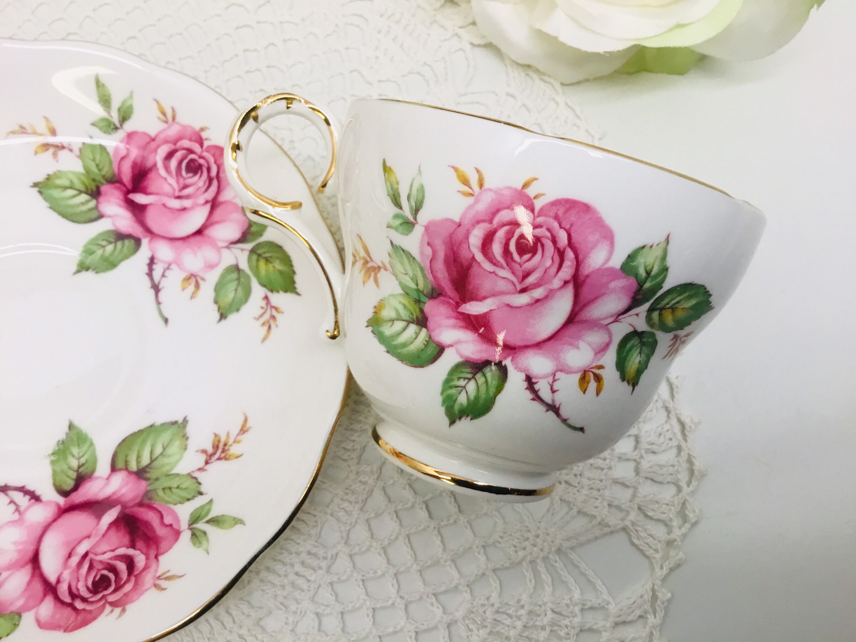 Melba China Teacup and Saucer. | Etsy