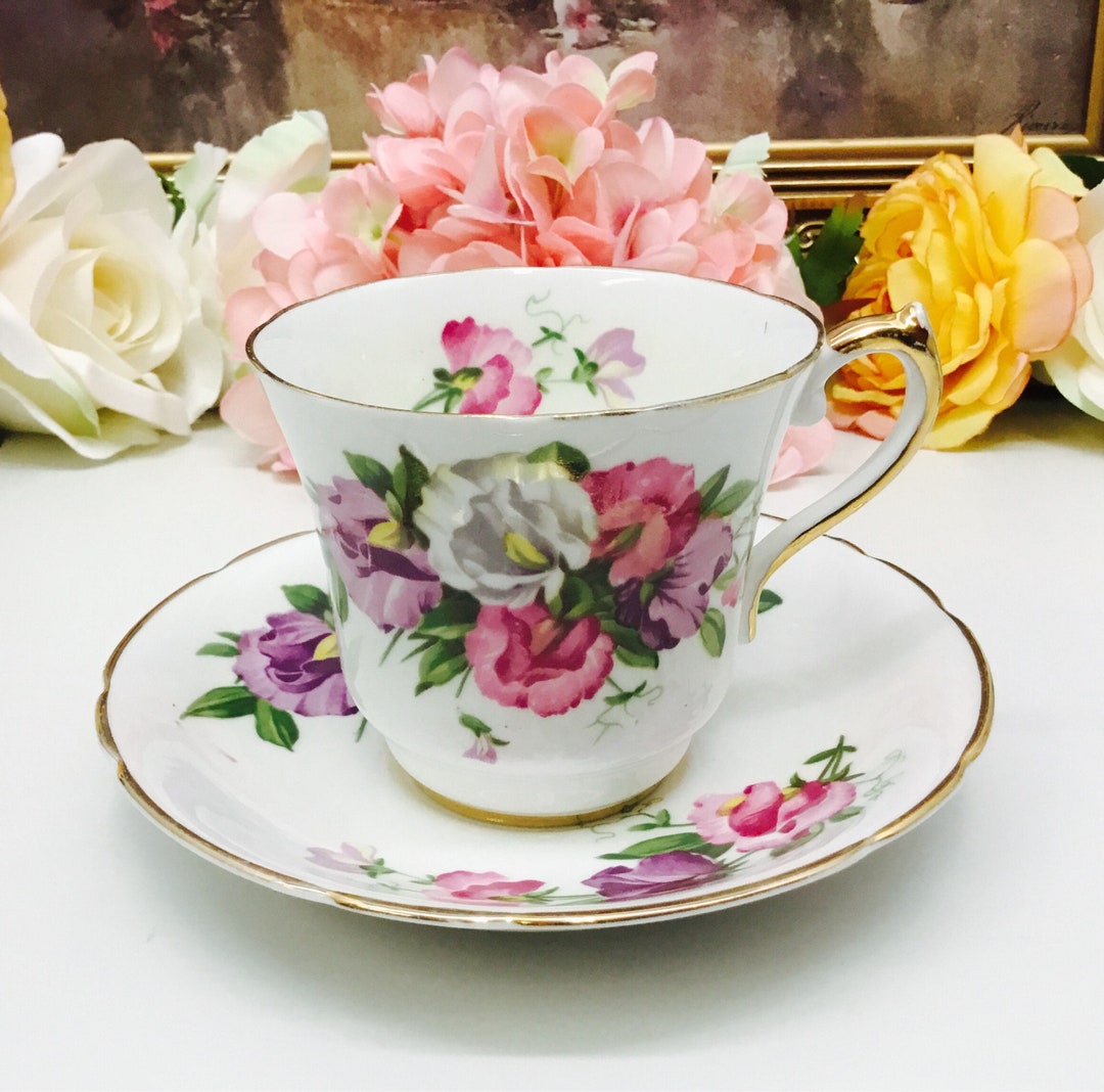 Regency Teacup and Saucer - Etsy