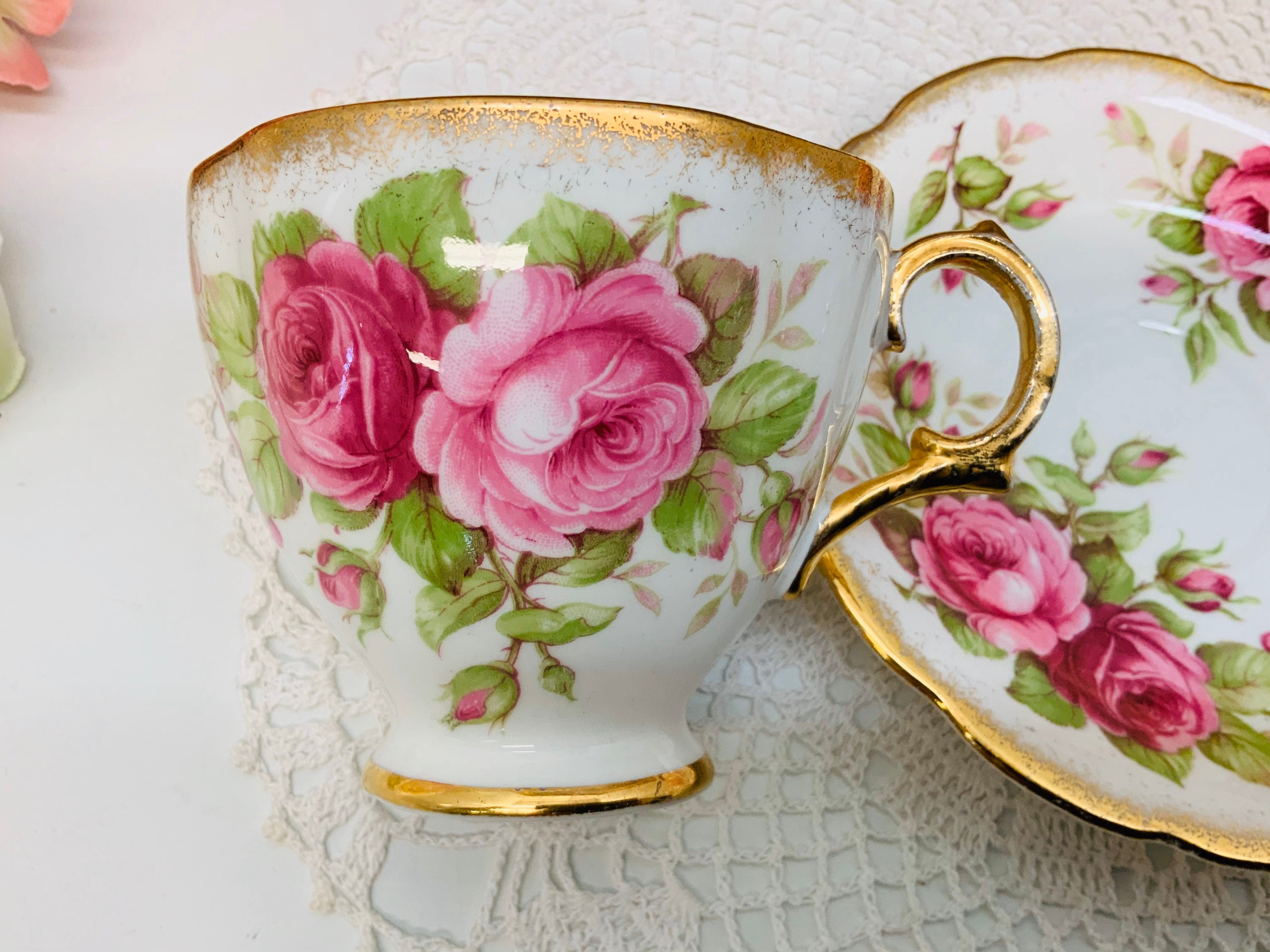 Royal Stuart Teacup and Saucer. - Etsy Canada