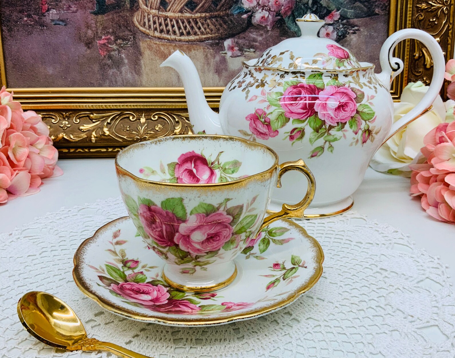 Royal Stuart Teacup and Saucer. - Etsy Canada
