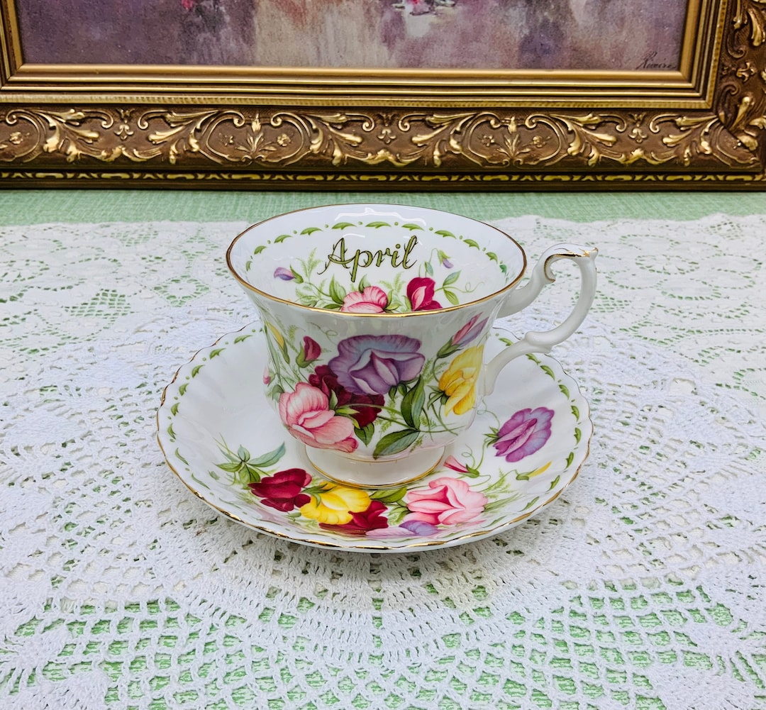 Royal Albert Flower of the Month “april” Teacup and Saucer Circa 1970’s ...