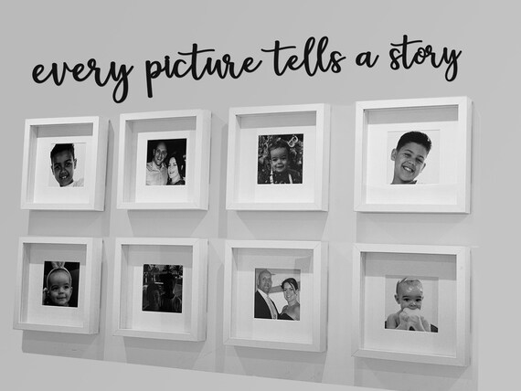 Every Picture Tells a Story Wooden Words Wall Art | Etsy UK