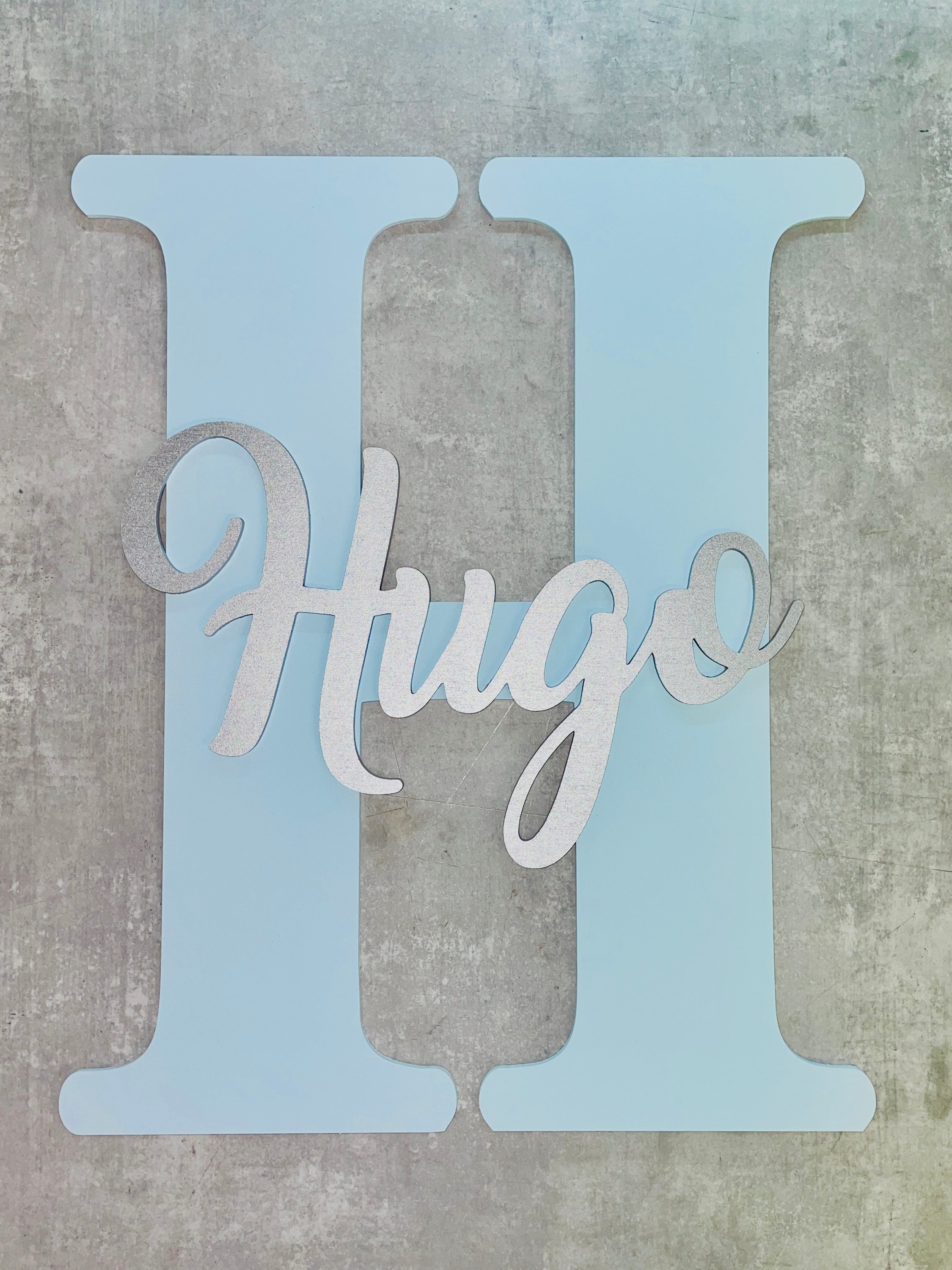 Personalised Initial Letter Name Wall Art | Etsy UK