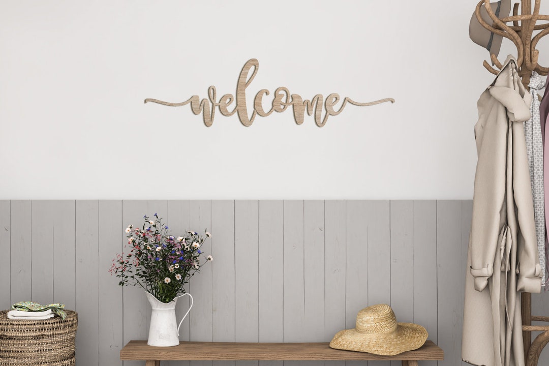 Fancy Welcome Laser Cut Word - Etsy