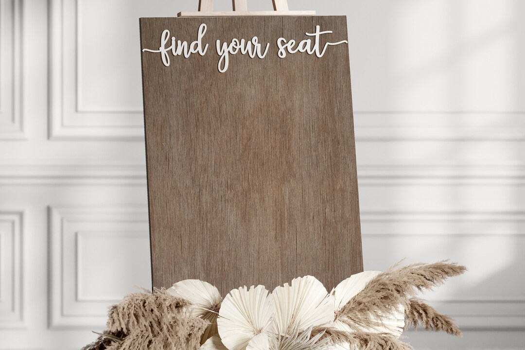 Find Your Seat Wooden Board DIY Wedding Seating Chart - Etsy UK