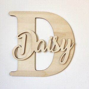 Personalised Initial Letter Name Wall Art - Etsy