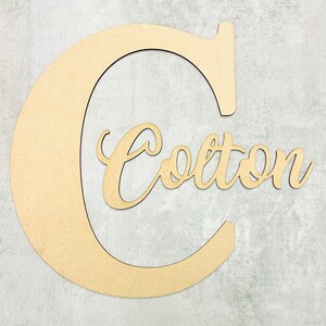 Personalised Initial Letter Name Flower Wall Art - Etsy