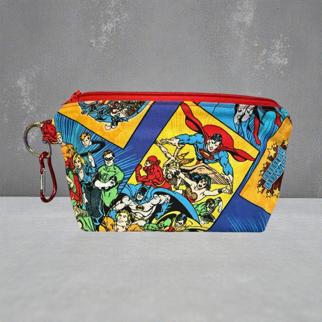 Superhero Comics Character Zipper Bag - Etsy Australia
