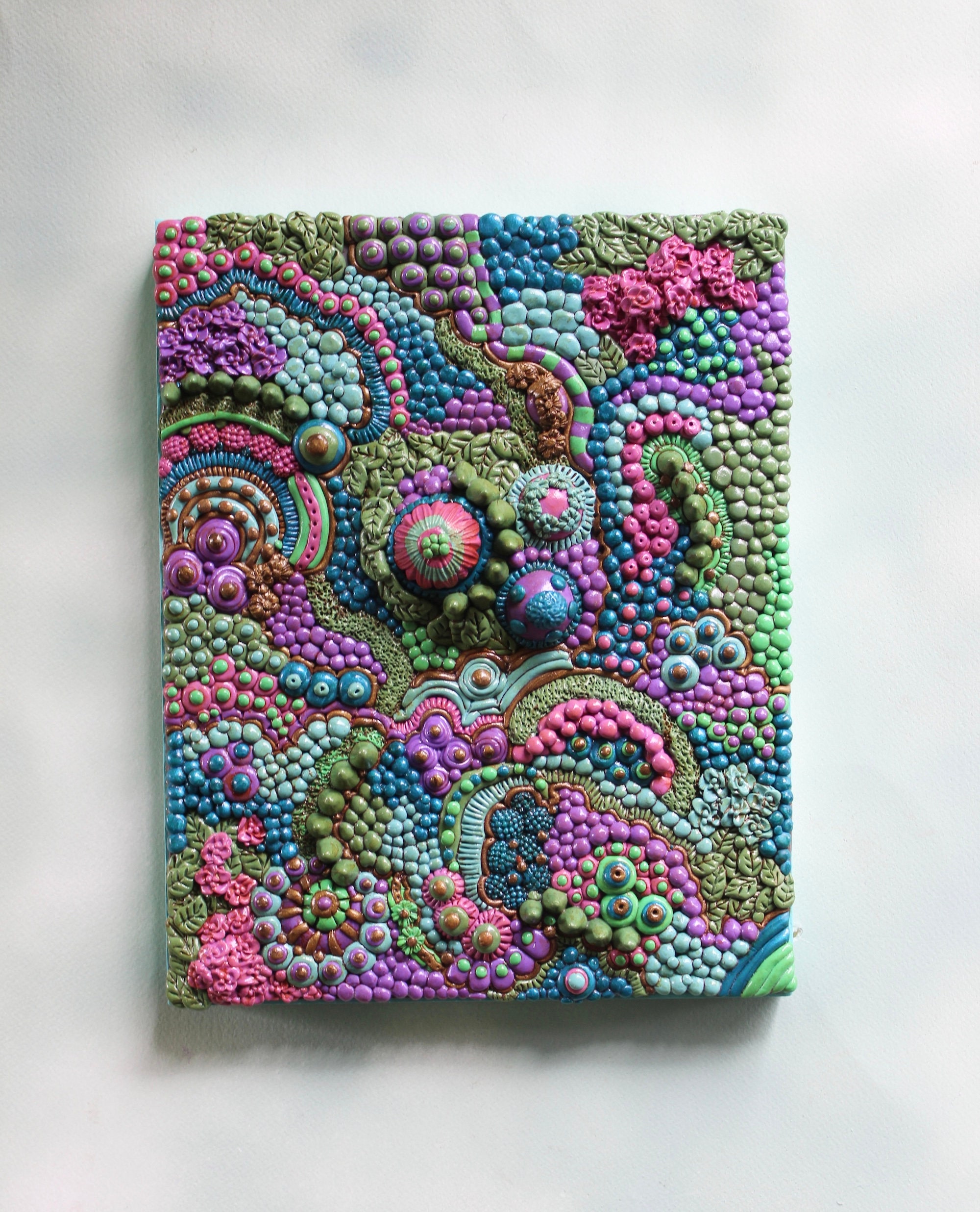 Polymer Clay Art 3D Clay Wall Art Clay on Wood Polymer Clay Decor Clay ...