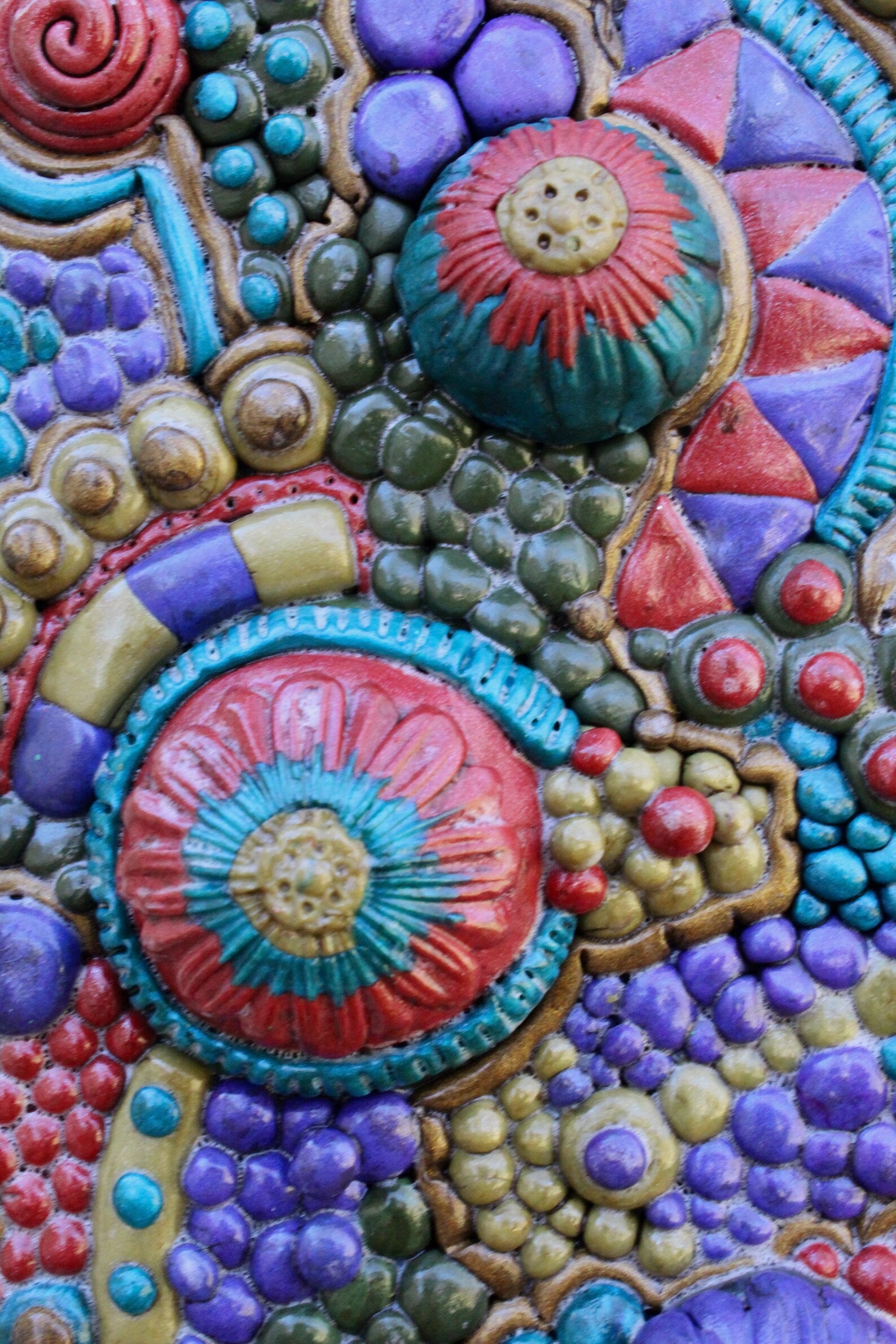 3D Clay Wall Art Clay Wall Decor Polymer Clay Art Clay Assemblage Clay ...