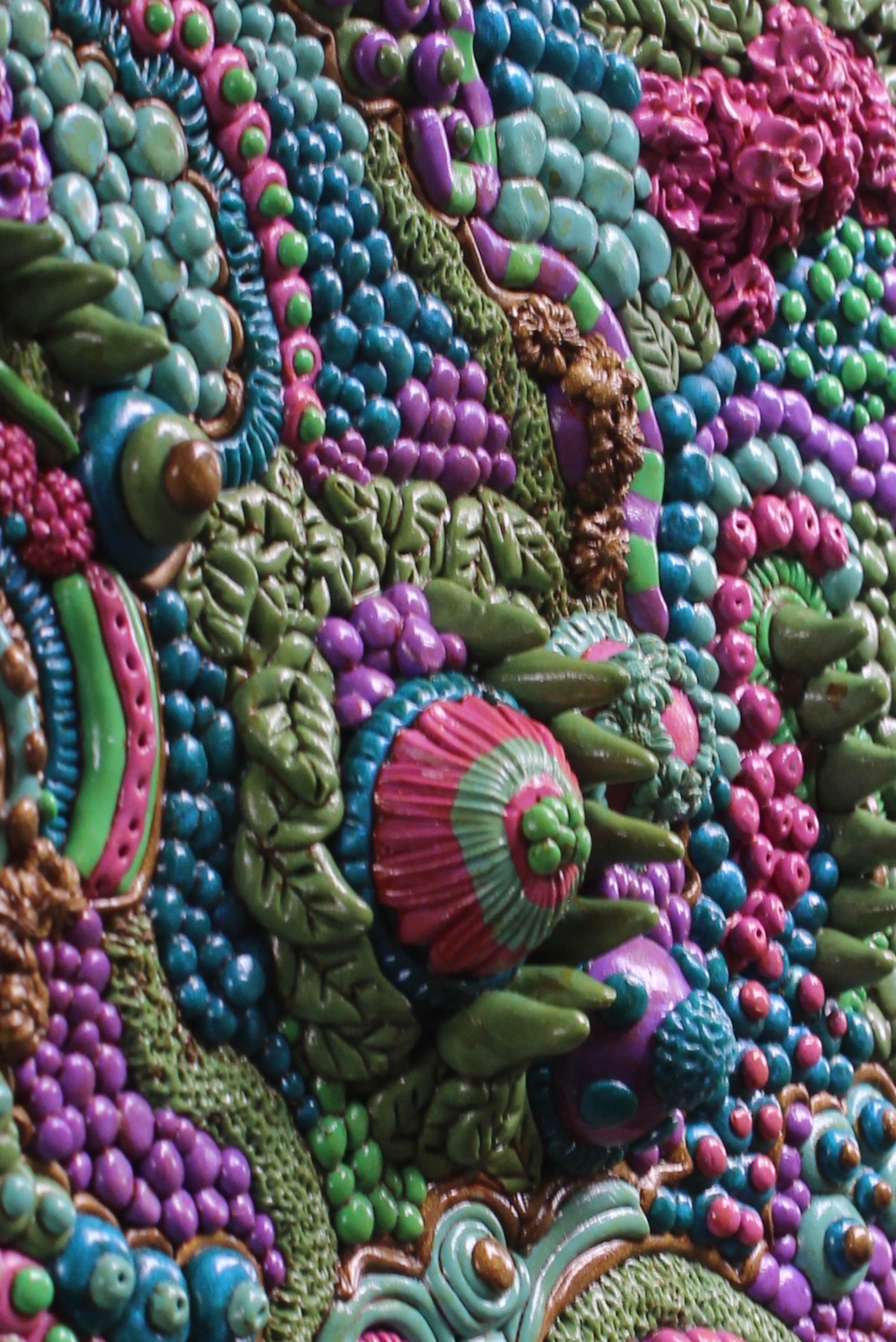 Polymer Clay Art 3D Clay Wall Art Clay on Wood Polymer Clay Decor Clay ...