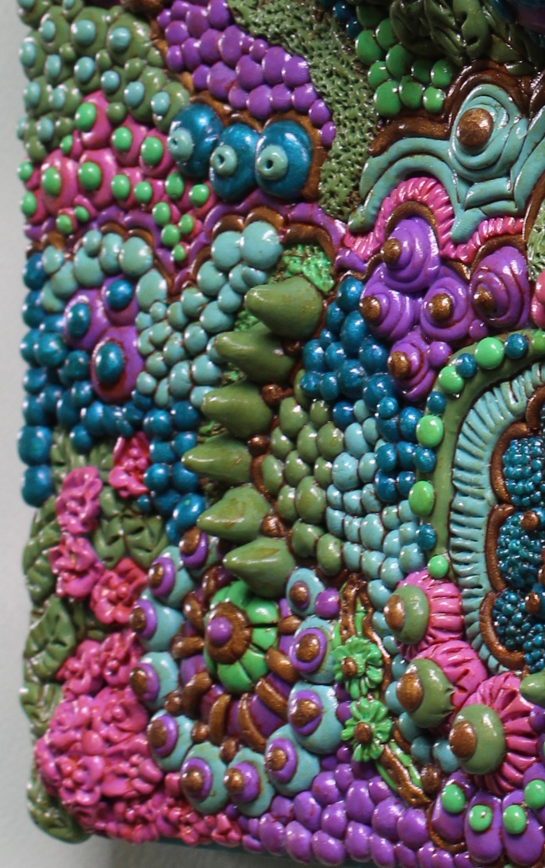 Polymer Clay Art 3D Clay Wall Art Clay on Wood Polymer Clay Decor Clay ...