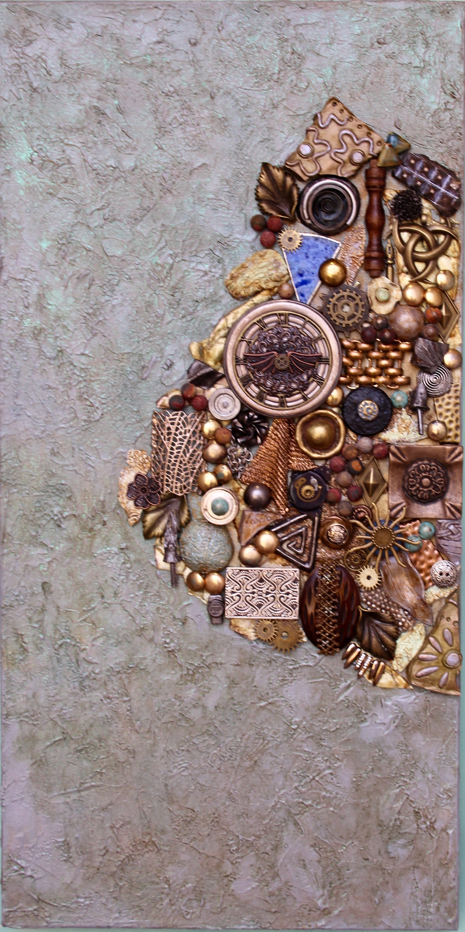 Escultura de collage Arte de pared de ensamblaje Arte de objetos ...