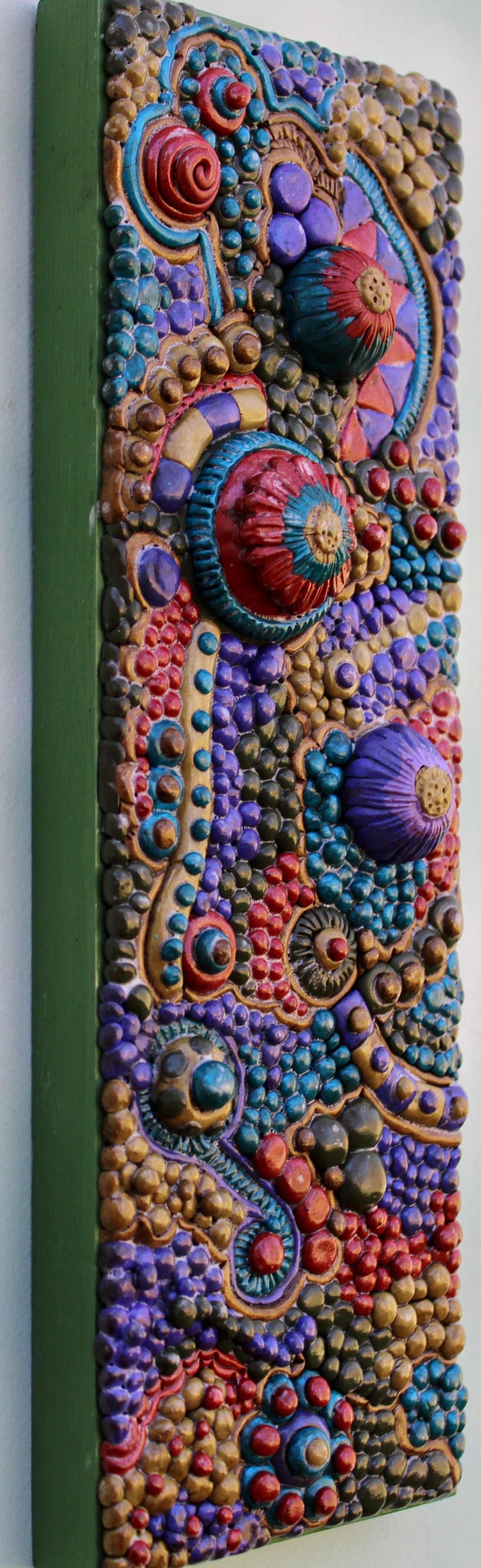 3D Clay Wall Art Clay Wall Decor Polymer Clay Art Clay Assemblage Clay ...