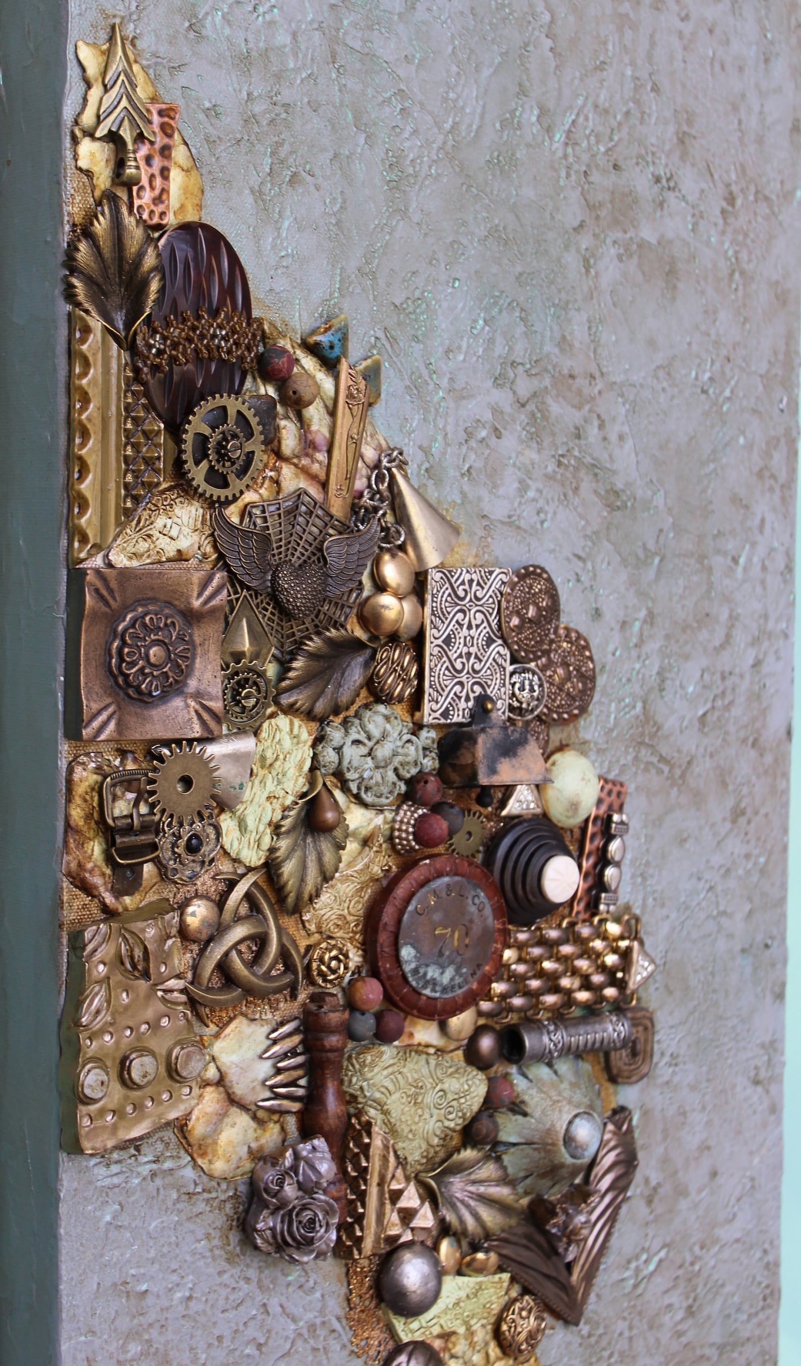 Assemblage Wall Art Pair Found Object Art 3D Steampunk - Etsy