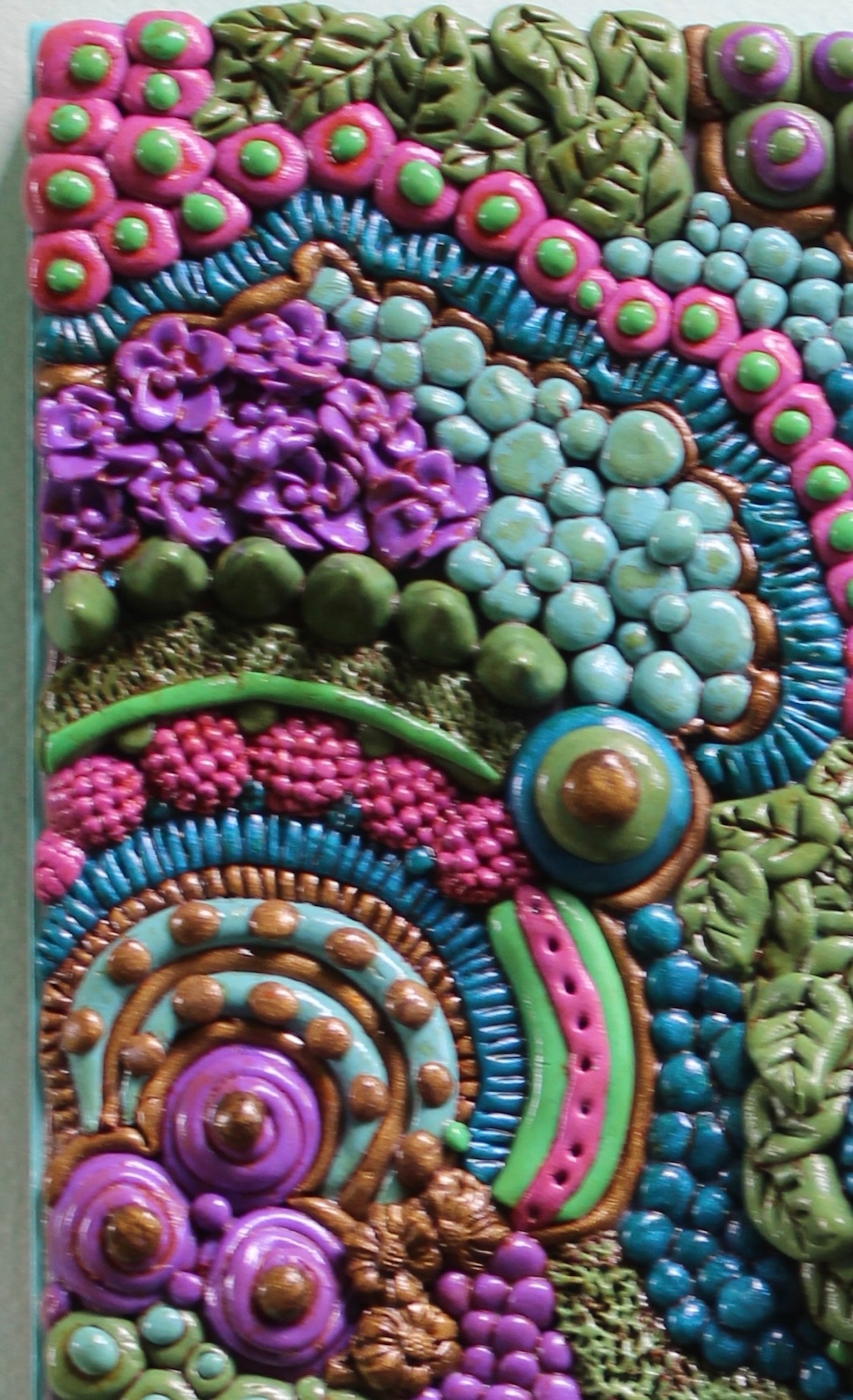 Polymer Clay Art 3D Clay Wall Art Clay on Wood Polymer - Etsy