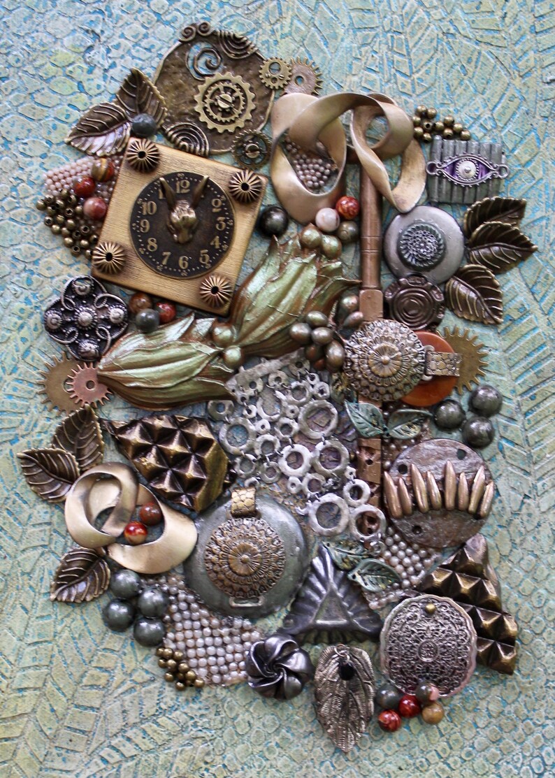 Contemporary 3D Collage Assemblage Wall Art Conversation Piece Relief ...