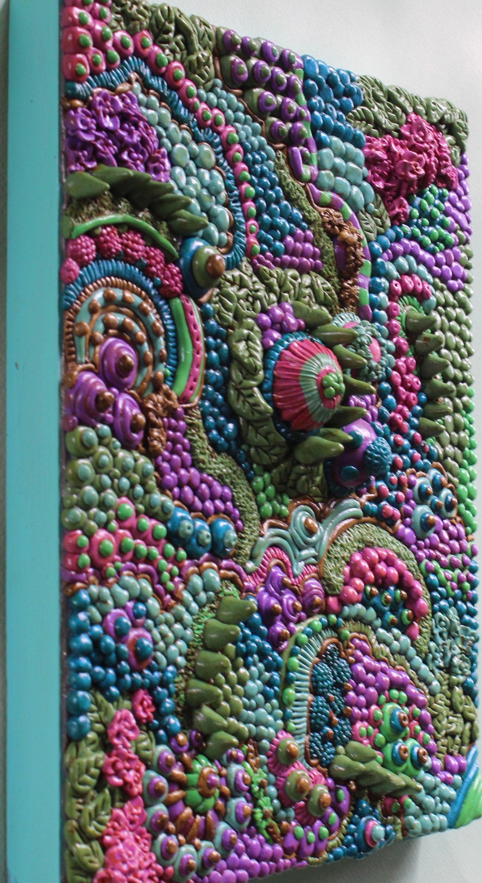 Polymer Clay Art 3D Clay Wall Art Clay on Wood Polymer Clay Decor Clay ...