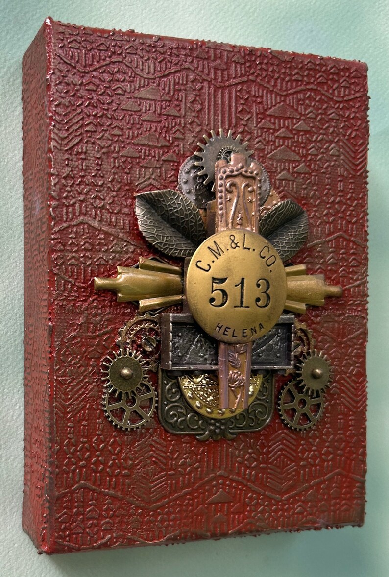 Steampunk 3D Wall Art 3D Collage Found Objects Art Assemblage Wall Art Upcycled Objects Mixed ...