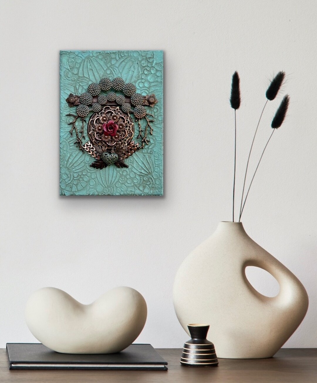 Assemblage Art 3D Mixed Media Art Found Objects 3D Wall Art Assemblage ...