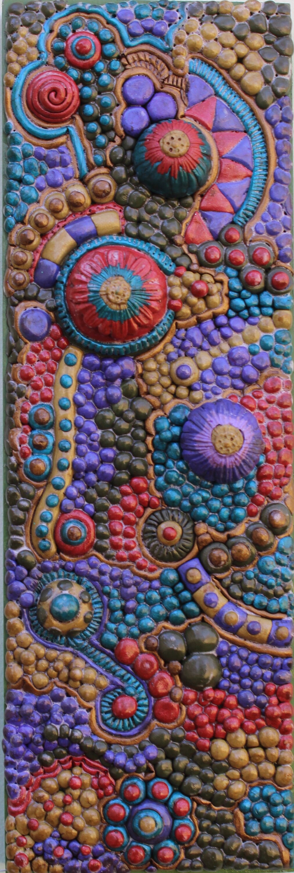 3D Clay Wall Art Clay Wall Decor Polymer Clay Art Clay Assemblage Clay ...