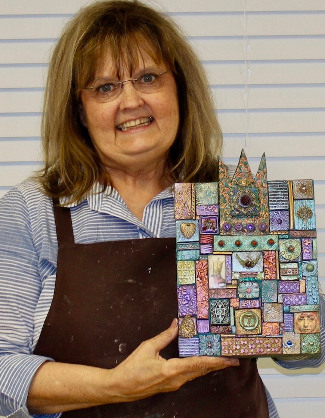 Clay Mosaic Wall Art - Polymer Clay Art - Mosaic Art - Handmade Tiles ...